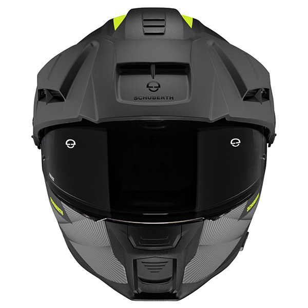 Schuberth hjelm E2 Defender mat gul/grå